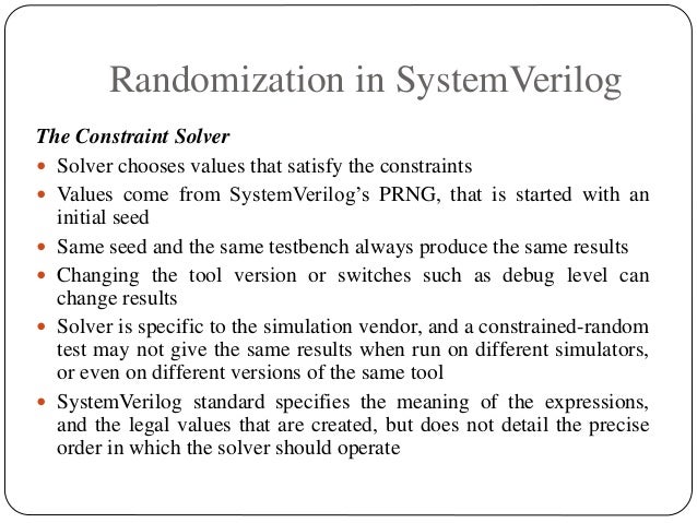 Ch 6 Randomization