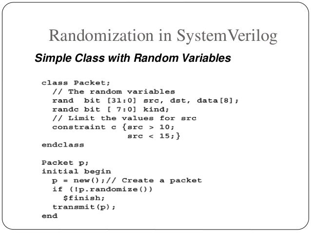 Ch 6 Randomization