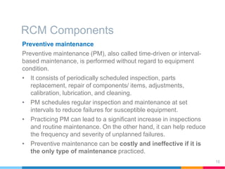 Reliability Centered Maintenance | PPTX