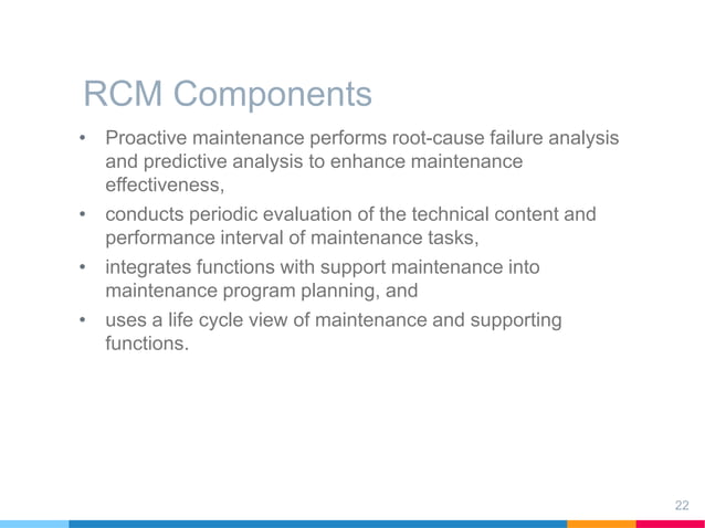 Reliability Centered Maintenance | PPTX