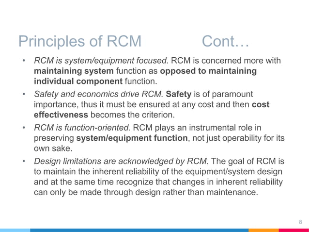Reliability Centered Maintenance | PPTX