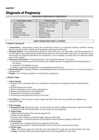 DIAGNOSIS OF PREGNANCY | PDF