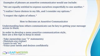 CH- 7 COMMUNICATION STYLES.pdf | Business | Business and Finance