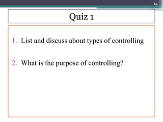 CH - 7 Controlling.pptx