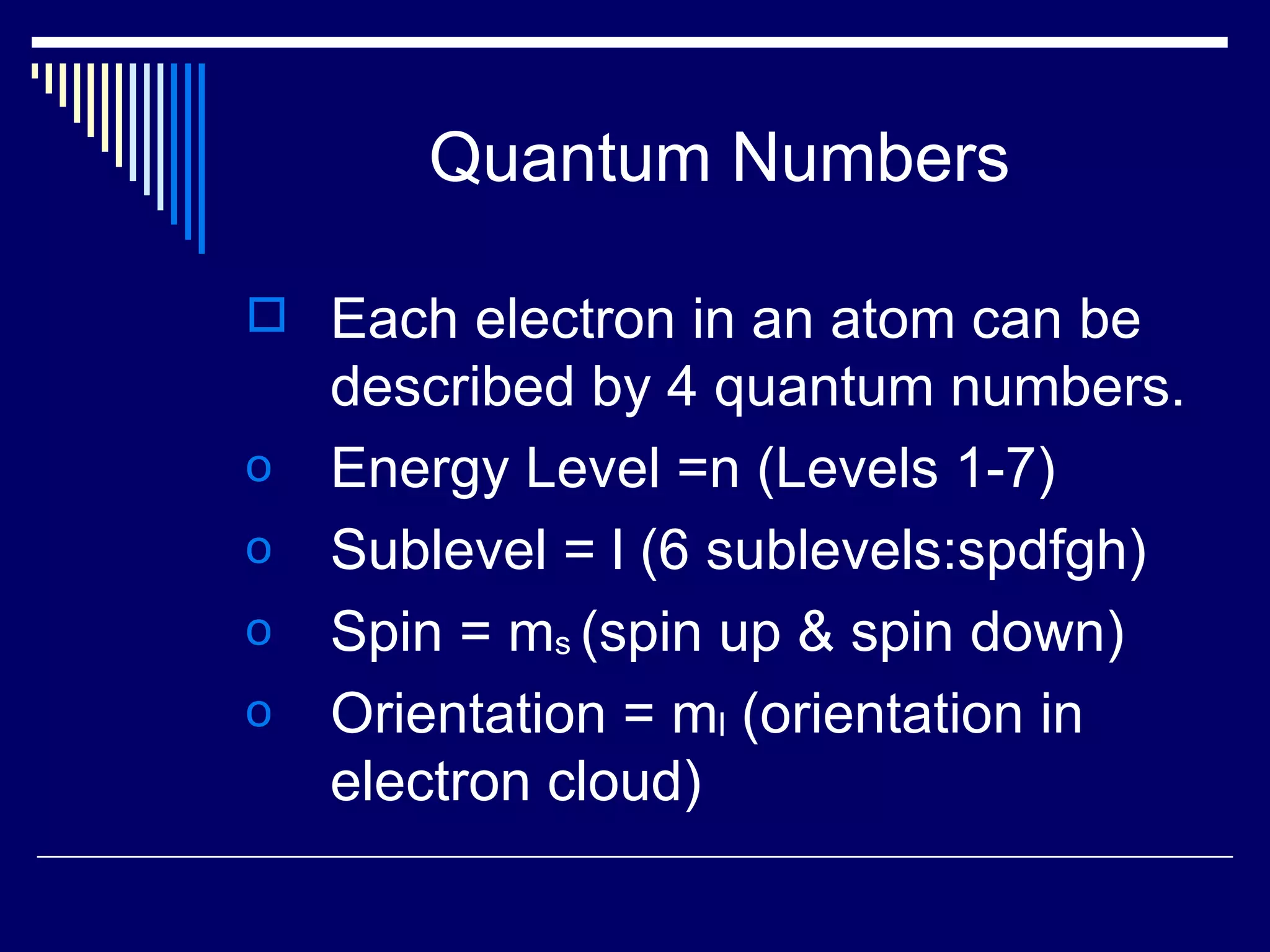 Ch. 7 electron configuration | PPT