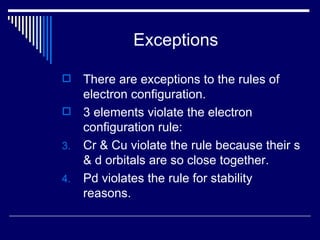 Ch. 7 electron configuration | PPT