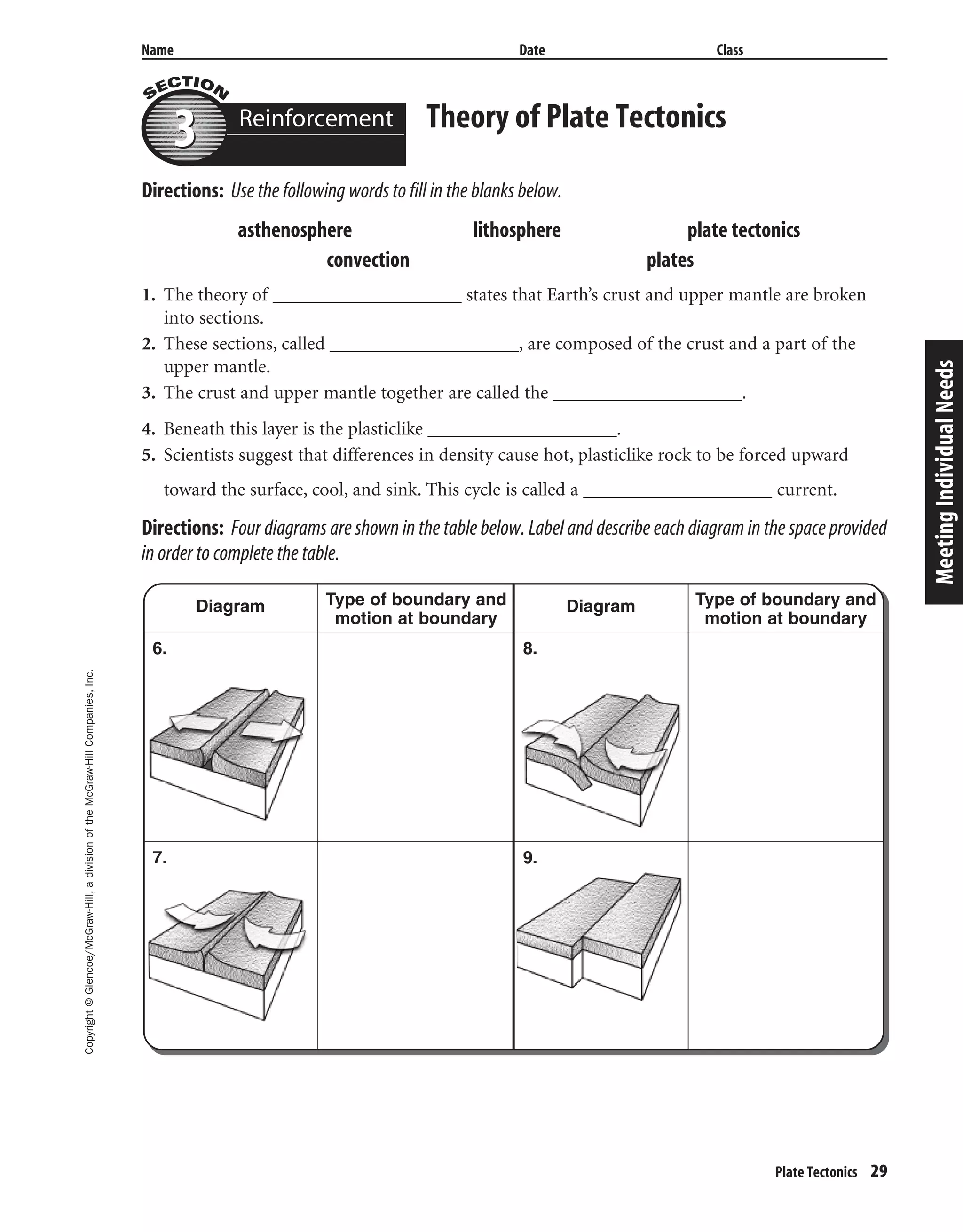 Ch. 7 glencoe worksheets | PDF