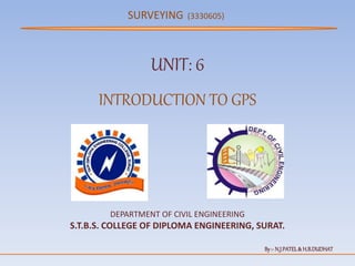 UNIT 6 introduction to gps | PPTX
