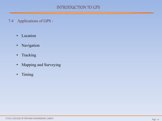 UNIT 6 introduction to gps | PPTX