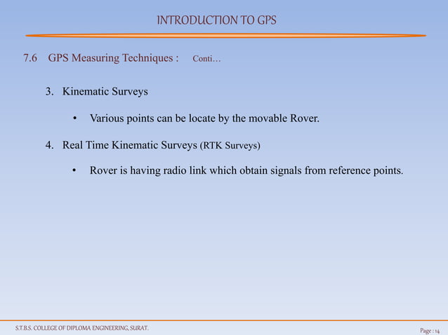 UNIT 6 introduction to gps | PPTX