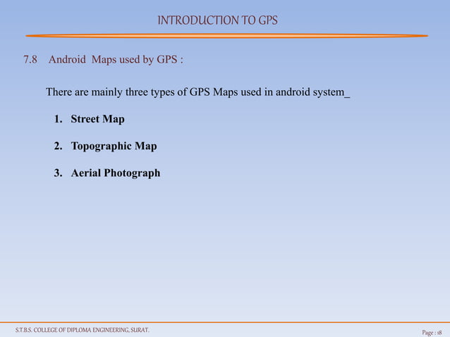 UNIT 6 introduction to gps | PPTX