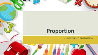 Ch 7 mathematics class 7 ratio and proportion | PPTX