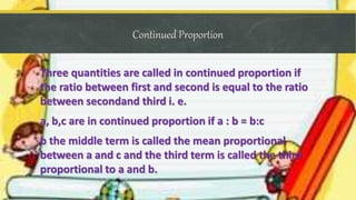 Ch 7 mathematics class 7 ratio and proportion | PPTX