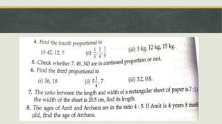 Ch 7 mathematics class 7 ratio and proportion | PPTX