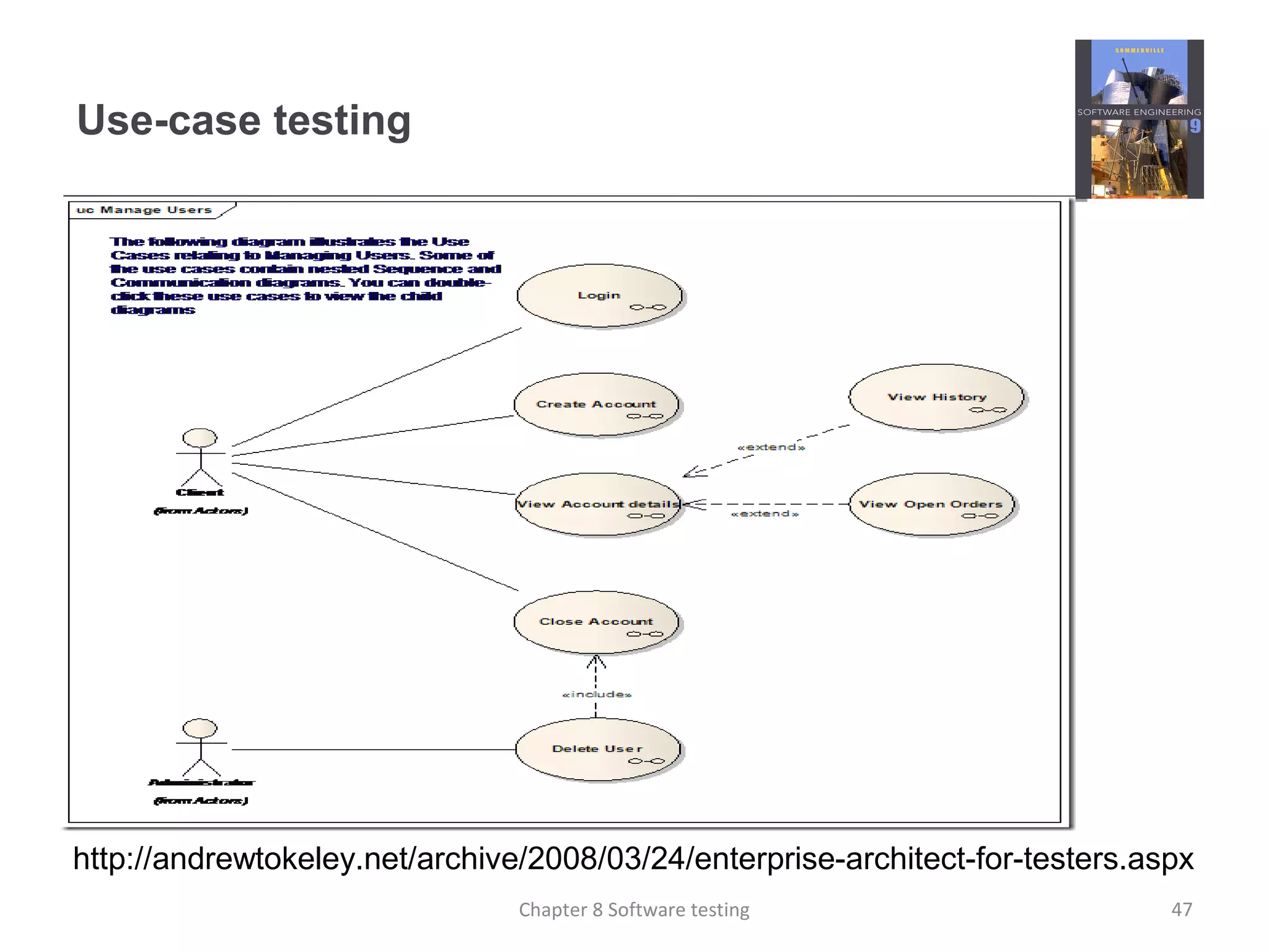 Ian Sommerville, Software Engineering, 9th EditionCh 8 | PPT