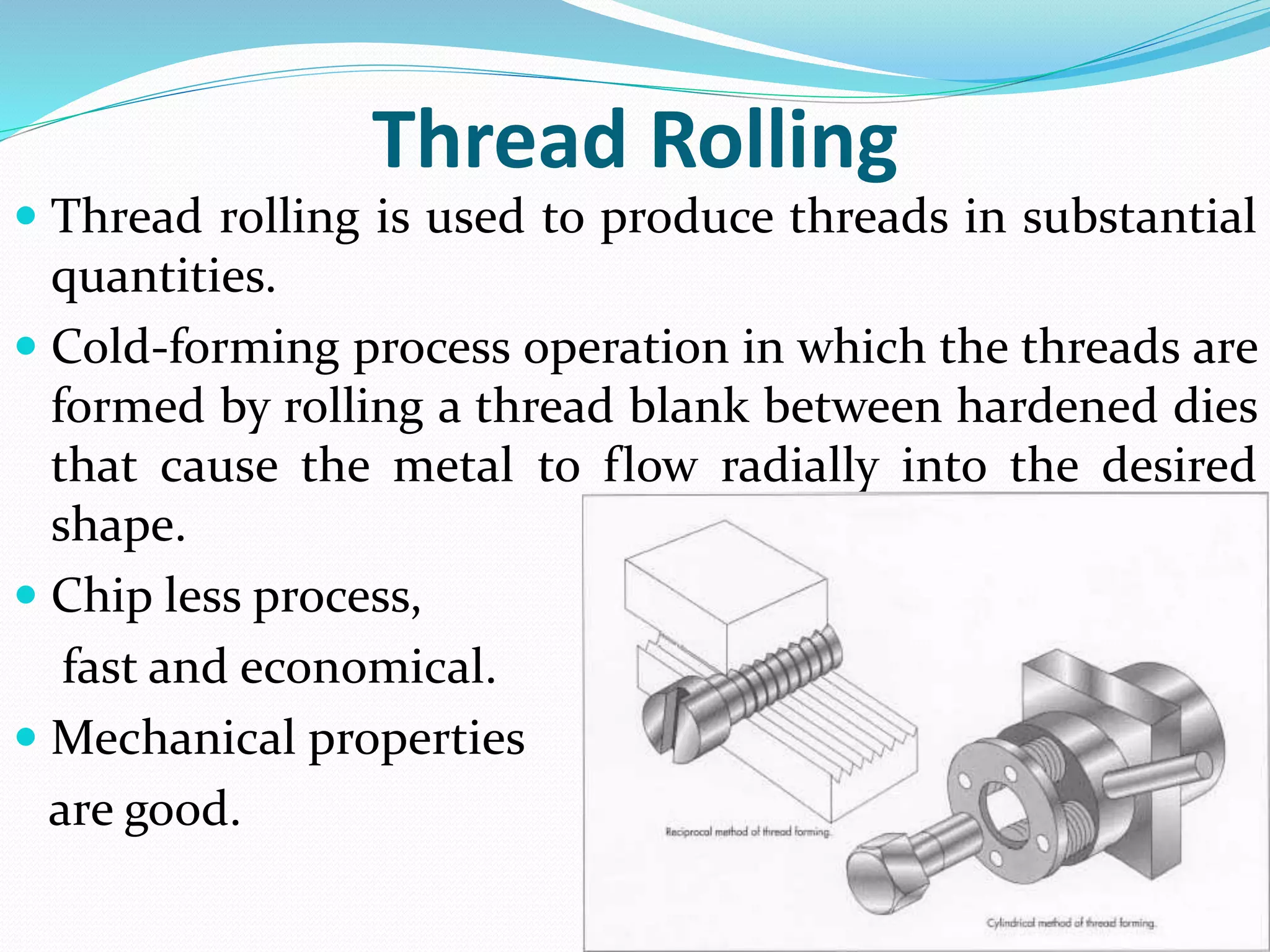 Ch 8.2 screw thread manufacturing | PPTX
