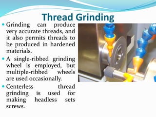 Ch 8.2 screw thread manufacturing (1) | PPTX