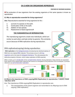 Reproduction- class x biology NCRT | PDF | Infertility | Reproductive ...
