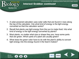 Ch. 8 Photosynthesis | PPT