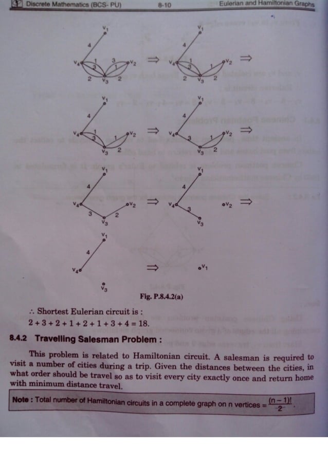 Ch 8 eulerian and hamiltonian graphs | PDF