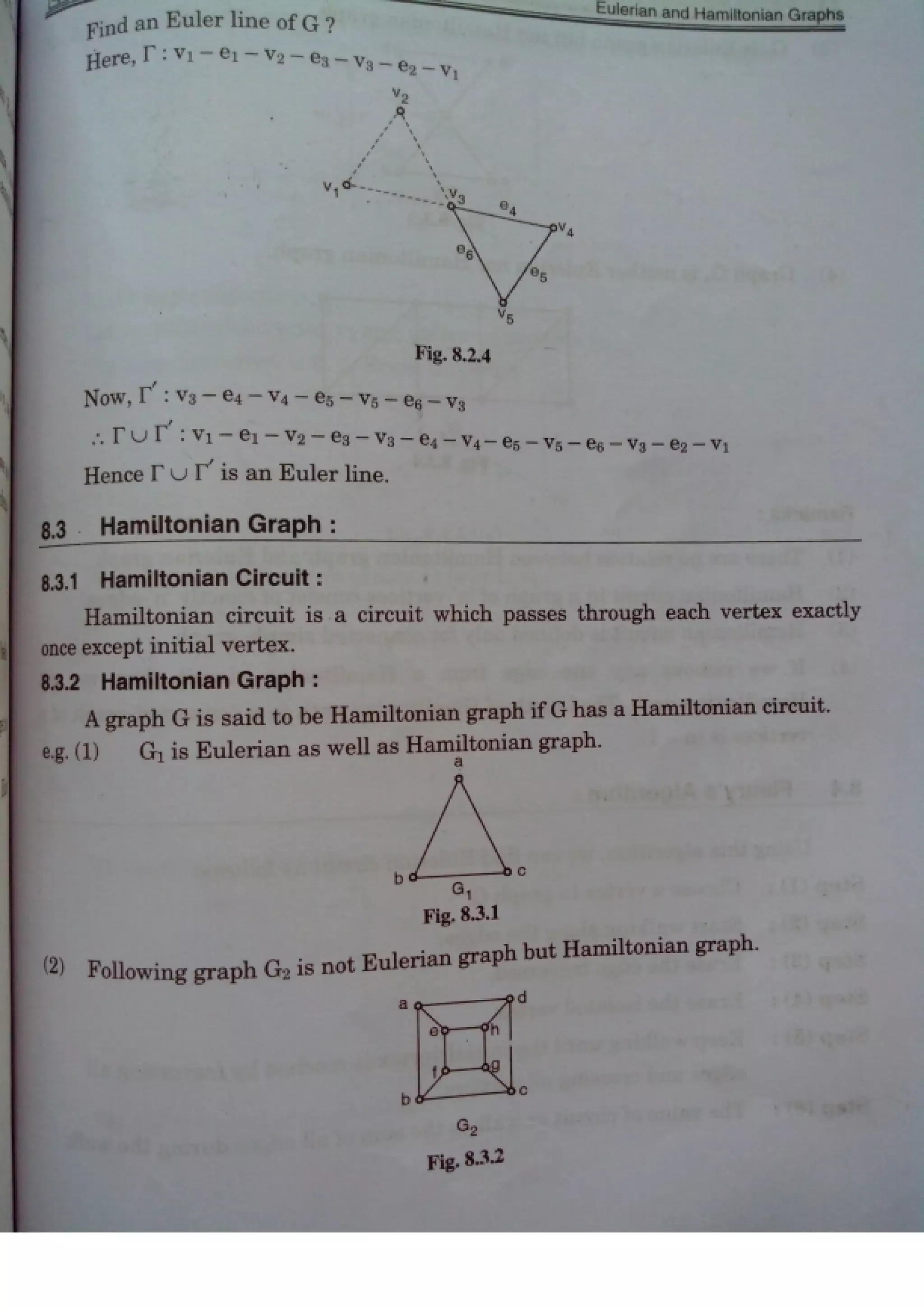 Ch 8 eulerian and hamiltonian graphs | PDF