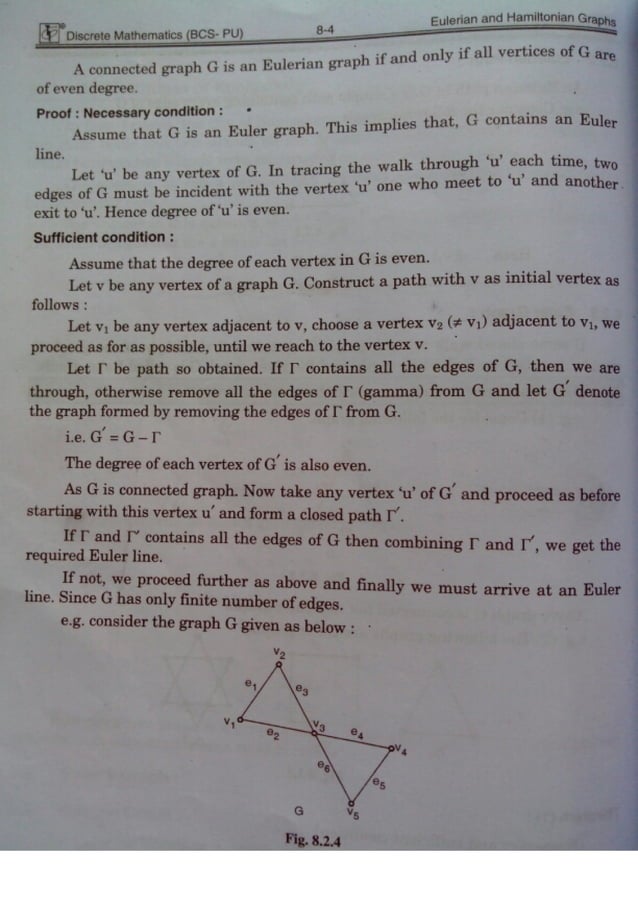 Ch 8 eulerian and hamiltonian graphs | PDF