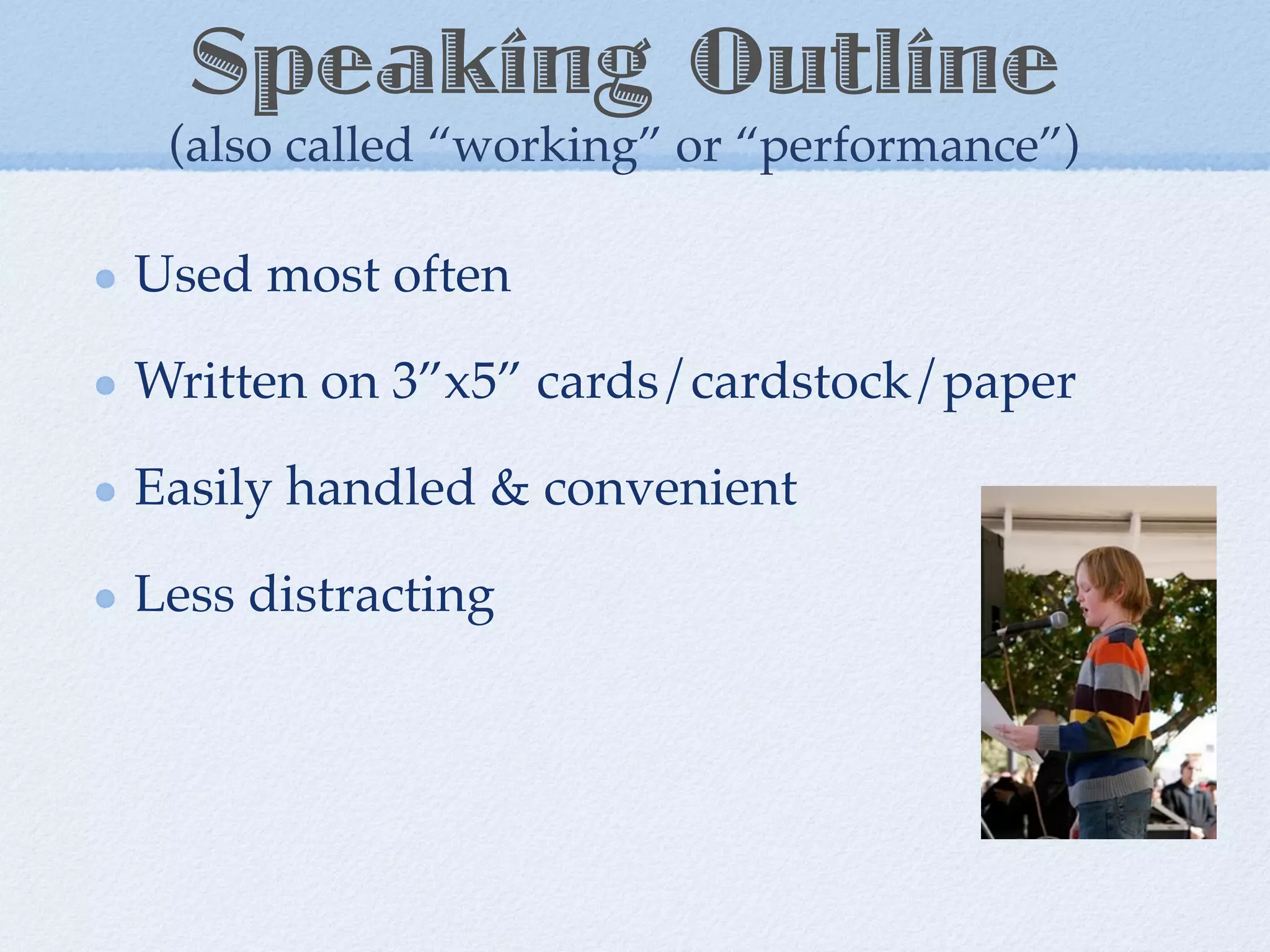 Ch. 8; p.155 157 Types of Outlines | KEY