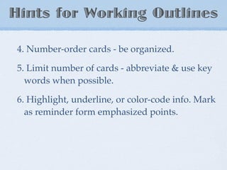 Ch. 8; p.155 157 Types of Outlines | KEY