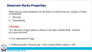 CH-8 Reservoir Rocks (1).pptx | Geology | Science