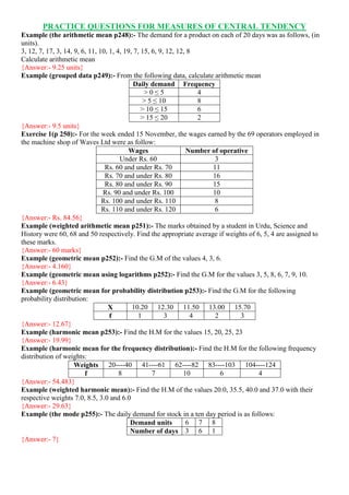 Ch 9-measures-of-central-tendency-practics-quesitons-for-pipfa | PDF