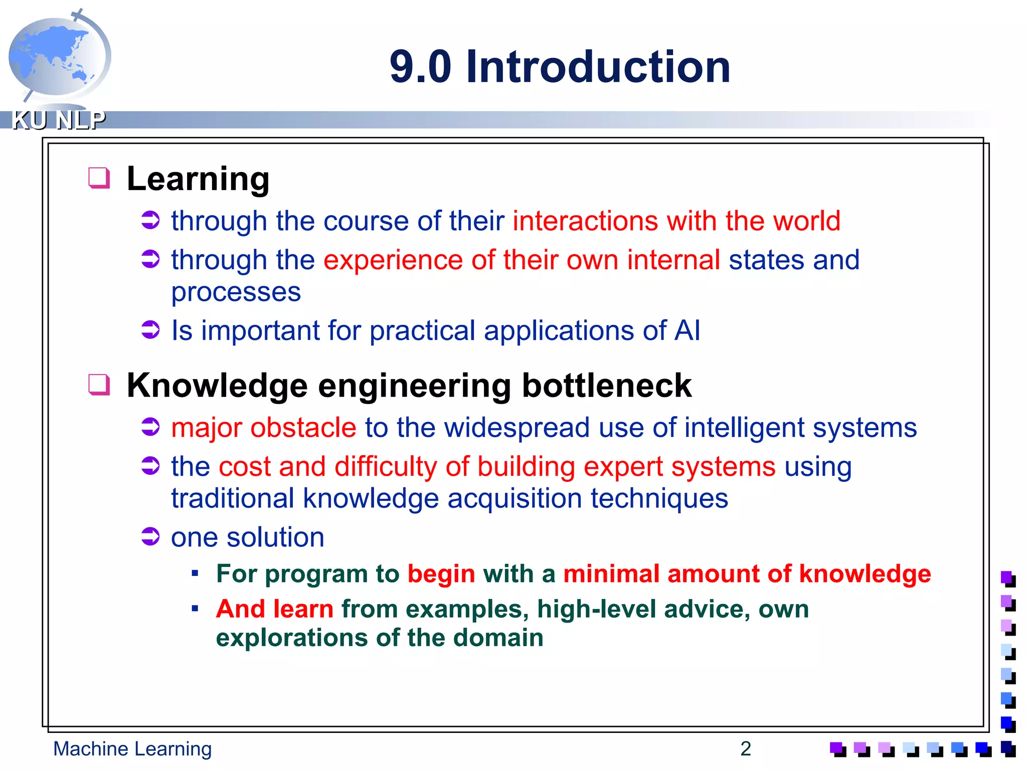 Ch 9-1.Machine Learning: Symbol-based | PPT
