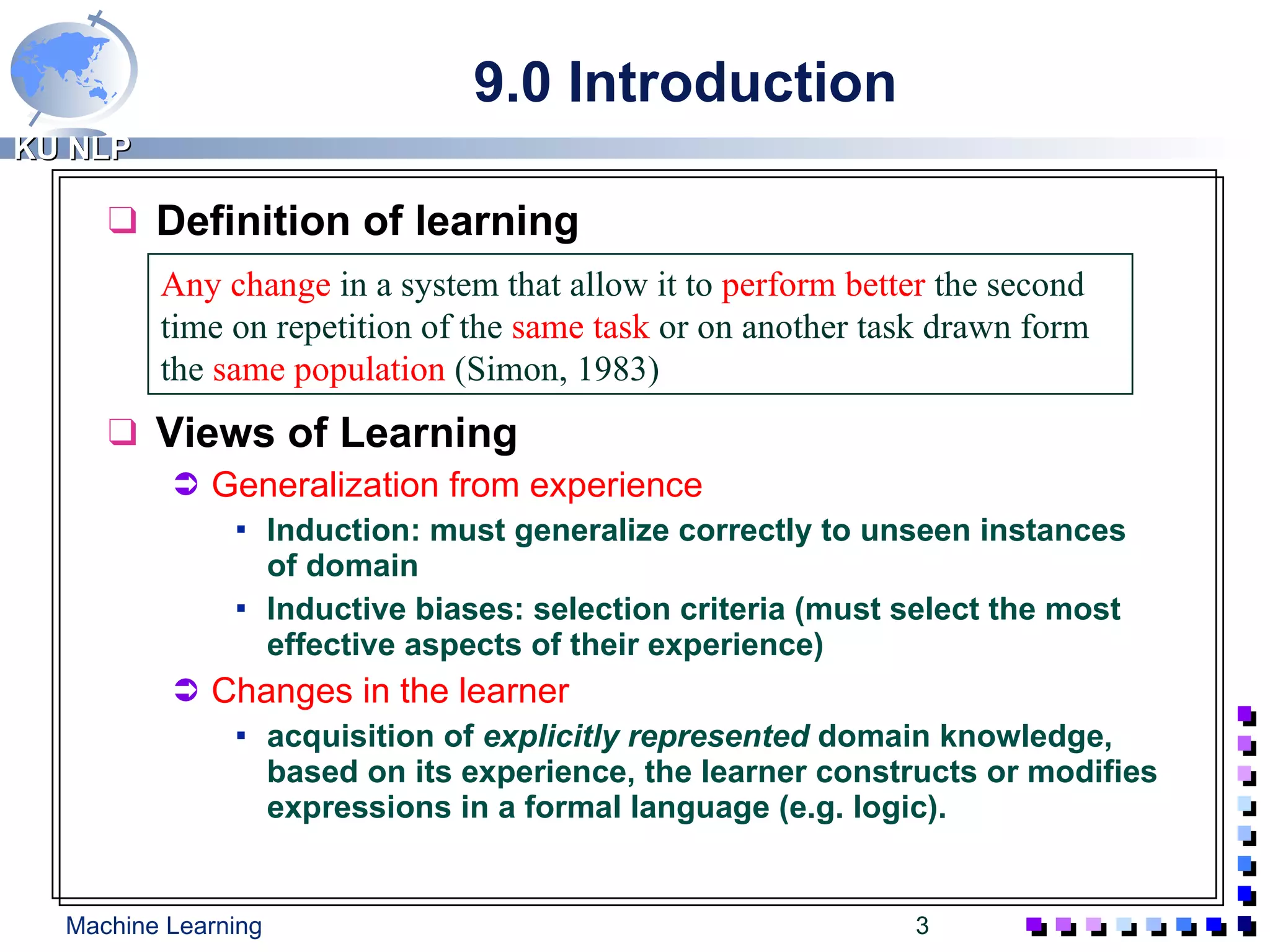 Ch 9-1.Machine Learning: Symbol-based | PPT