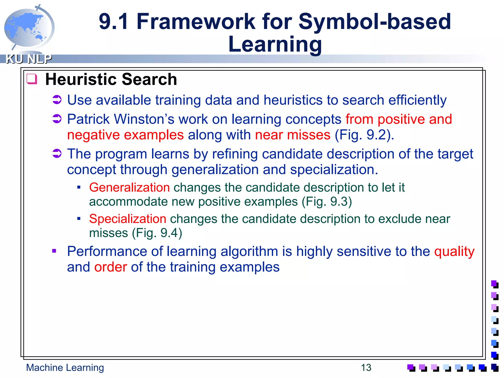 Ch 9-1.Machine Learning: Symbol-based | PPT
