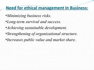 Managerial ethics | PPT