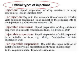 Ch parenteral dosage form & its classification | PPTX