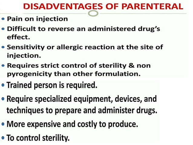 Ch parenteral dosage form & its classification | PPTX