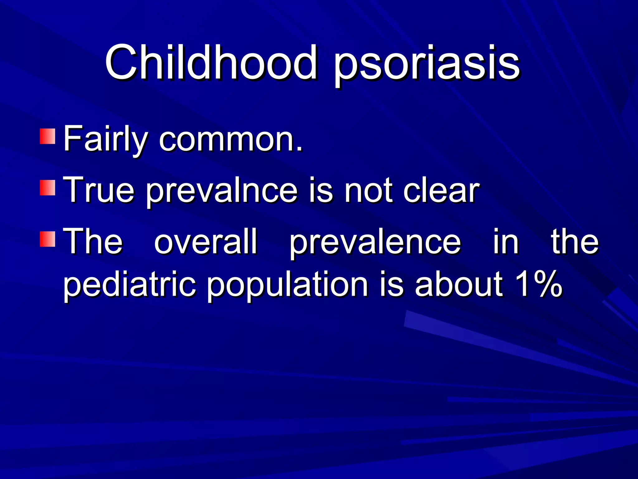 Pattern of childhood Psoriasis in Bangladesh | PPT | Skin and Dermatology | Diseases and Conditions