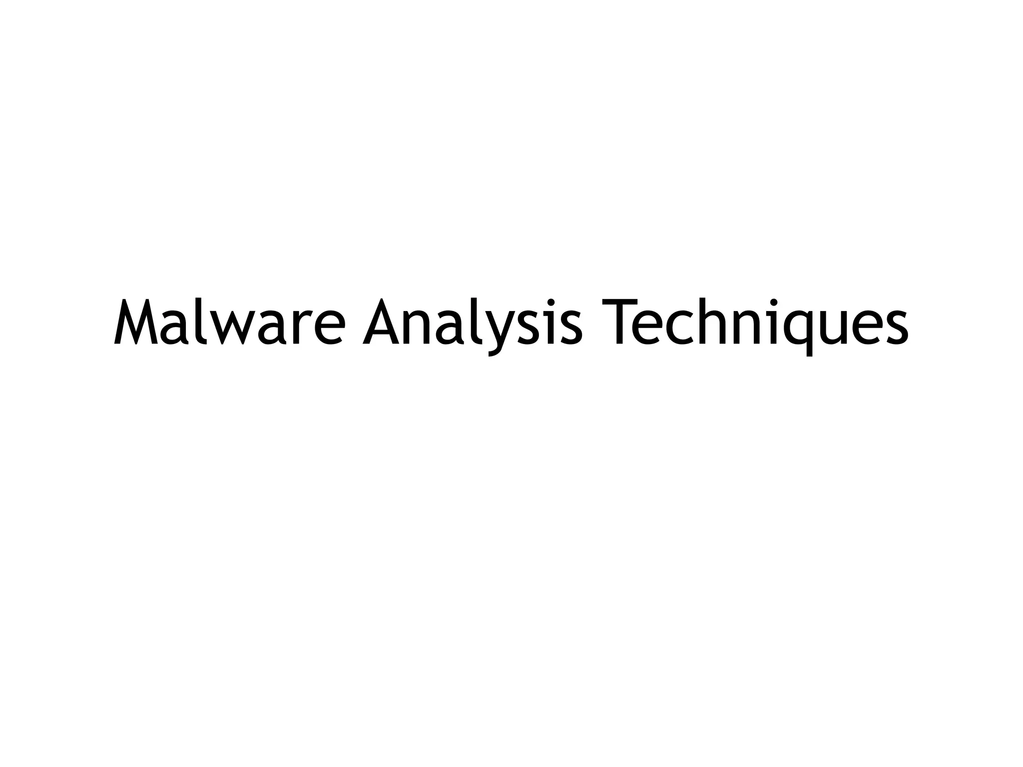 CNIT 126 Ch 0: Malware Analysis Primer & 1: Basic Static Techniques | PDF