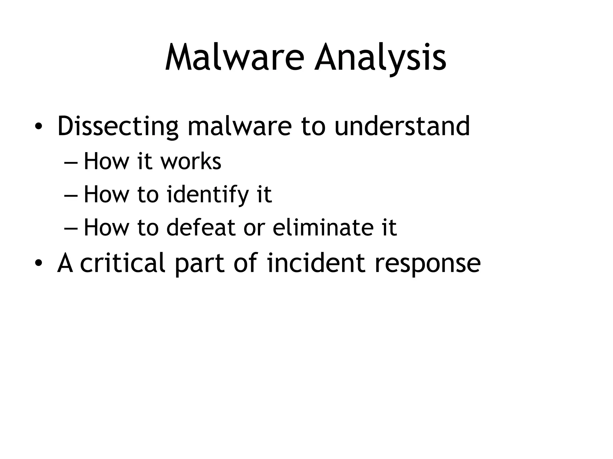 CNIT 126 Ch 0: Malware Analysis Primer & 1: Basic Static Techniques | PDF