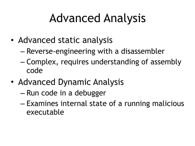 CNIT 126 Ch 0: Malware Analysis Primer & 1: Basic Static Techniques | PDF