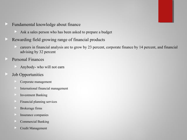 Why study Financial Management | PPT