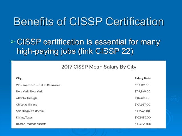 Introduction to the Class & CISSP Certification | PPT