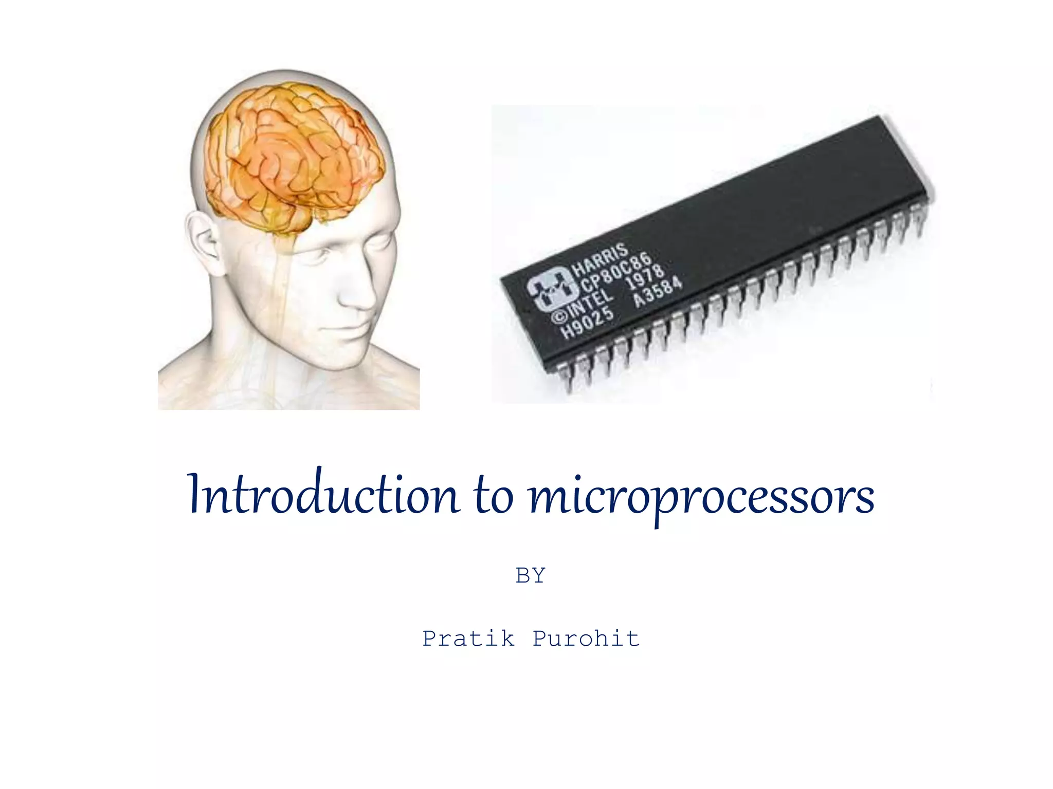 Introduction to microprocessora | PPT