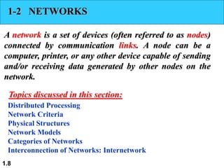 ch01- Data Communication and Computer Networks | PPT | Computer Networking | Computing