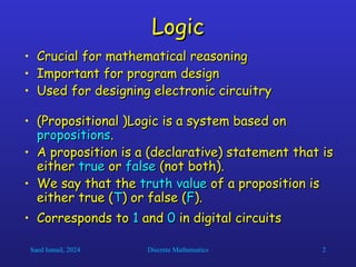 The propositional logic and its appl.ppt