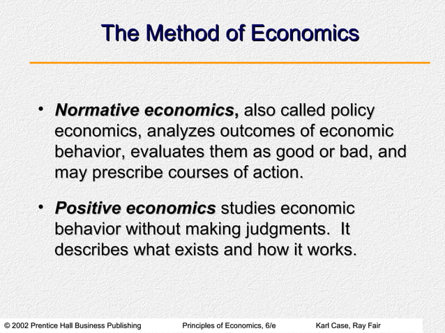 The Scope and Method of Economics | PPT | Business Accounting & Finance ...