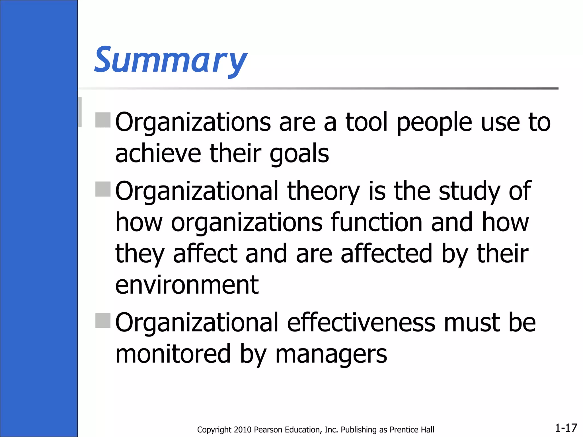 Ch01 - Organisation theory design and change gareth jones | PPT