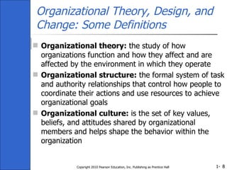 Ch01 - Organisation theory design and change gareth jones | PPT