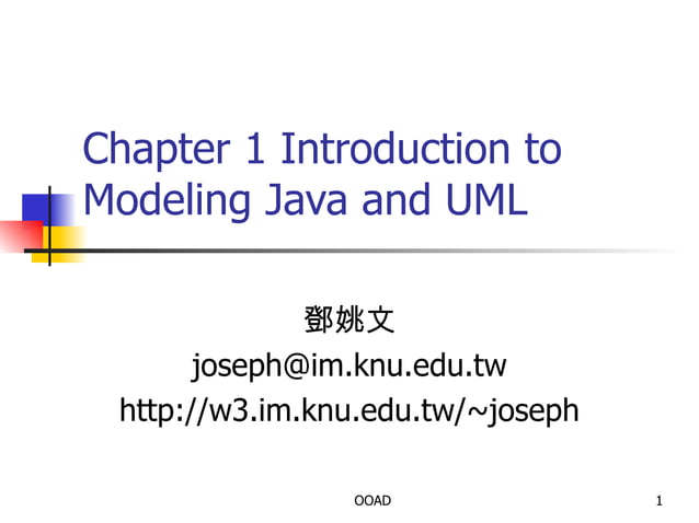 Introduction To Modeling Java And Uml Ppt Programming Languages Computing