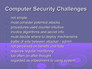 Ch01 | PPT | Information and Network Security | Computing